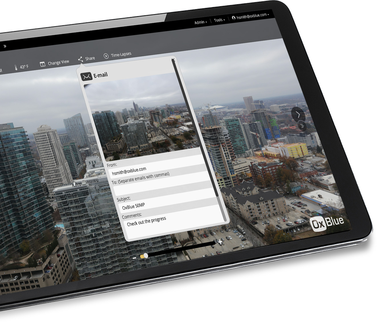 OxBlue Construction Cameras | Time-lapse videos, HD photos and webcams