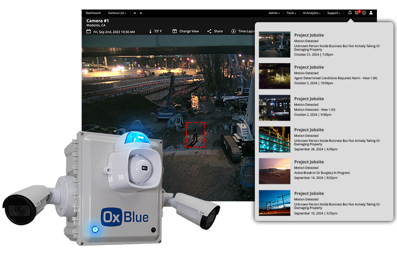 OxBlue | Construction Cameras, Security Cameras & Time-Lapse Cameras