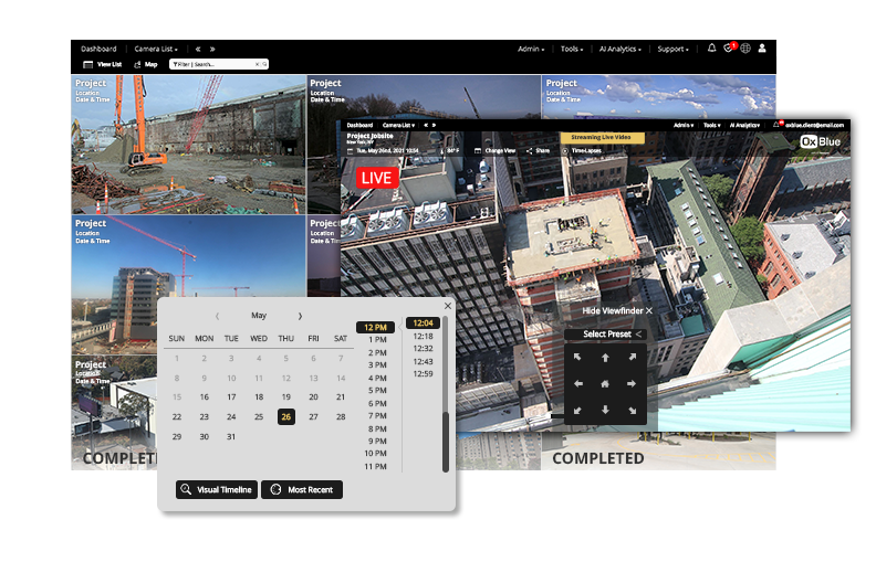 OxBlue | Construction Cameras, Security Cameras & Time-Lapse Cameras