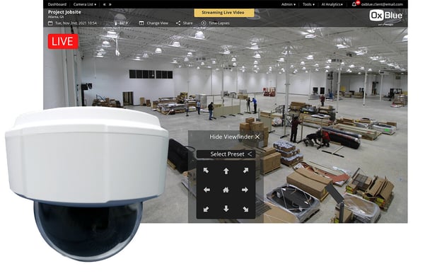 Wide-Angle Indoor Construction Camera | Indigo