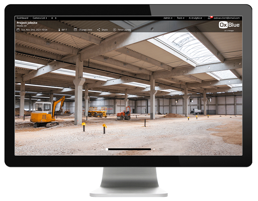 Energy-Efficient Cameras for Data Center Construction
