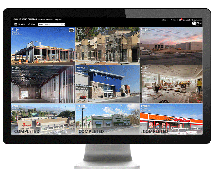 OxBlue Construction Cameras | Time-lapse videos, HD photos and webcams