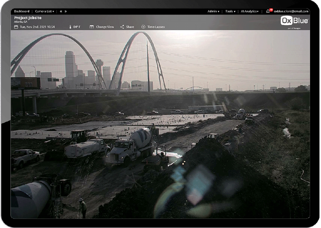 OxBlue Construction Cameras | Time-lapse videos, HD photos and webcams
