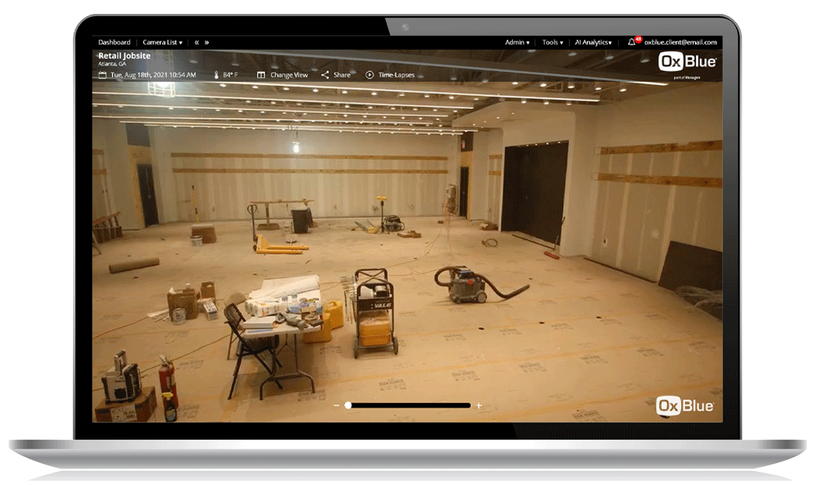 OxBlue Construction Cameras | Time-lapse videos, HD photos and webcams